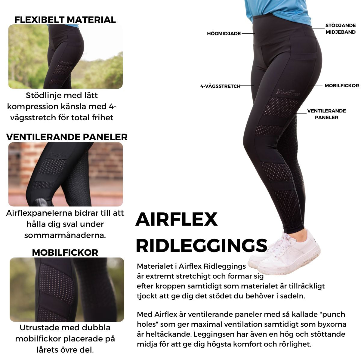 AirFlex Leggings Black – ZacZess